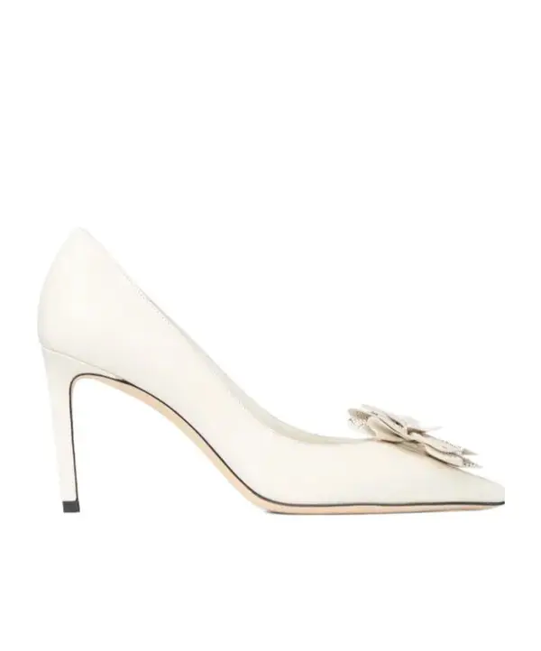 JIMMY CHOO Mimmi Flower-appliqué Pumps