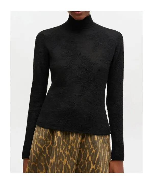 GANNI Sheer Turtleneck