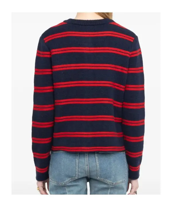 Zadig&Voltaire Striped Pocket Cardigan - Black