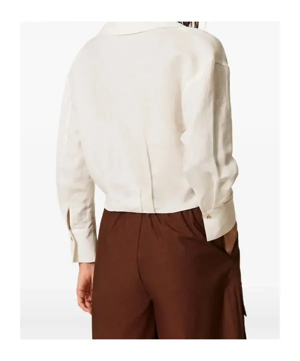 TWINSET Belted Cargo Bermuda Shorts