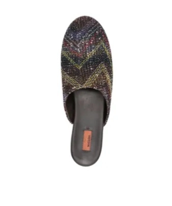 Missoni Sequined Chevron Flat Mules