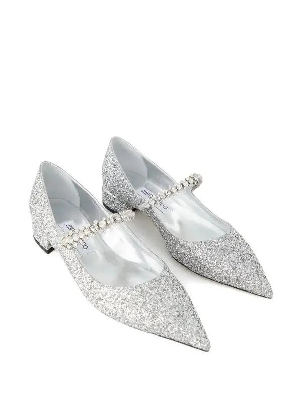 JIMMY CHOO Bing Crystal-embellished Pointed Pumps