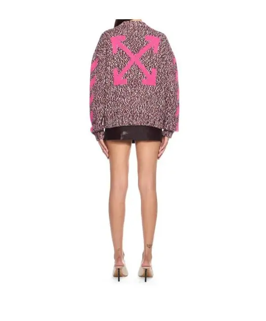 Off-White Mouline Arrow Crew-neck Sweater