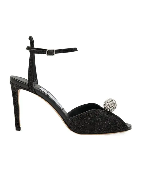 JIMMY CHOO Sacora Crystal-embellished Sandals