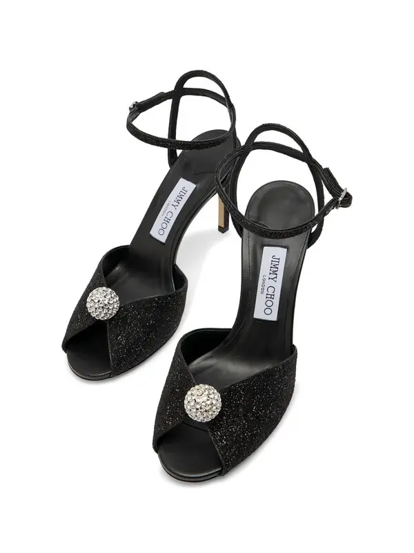 JIMMY CHOO Sacora Crystal-embellished Sandals