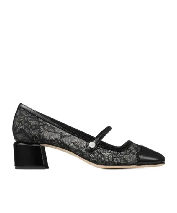 JIMMY CHOO Elisa Mesh Pumps - Black