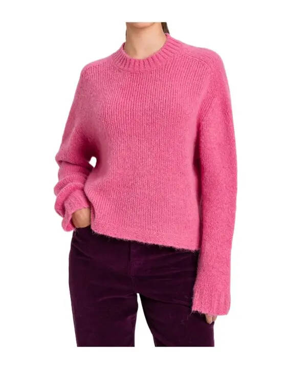 TWINSET Crew-neck Metallic Logo Sweater