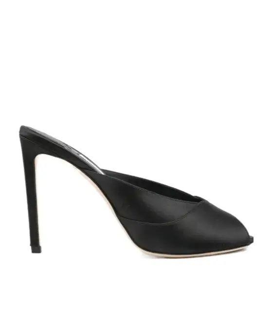 JIMMY CHOO Brigitte Peep-toe Mules