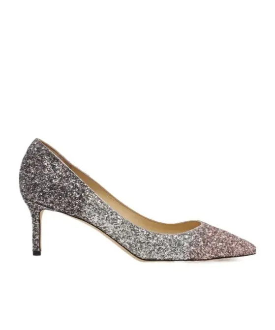 JIMMY CHOO Crystal Heel Pumps - Gray