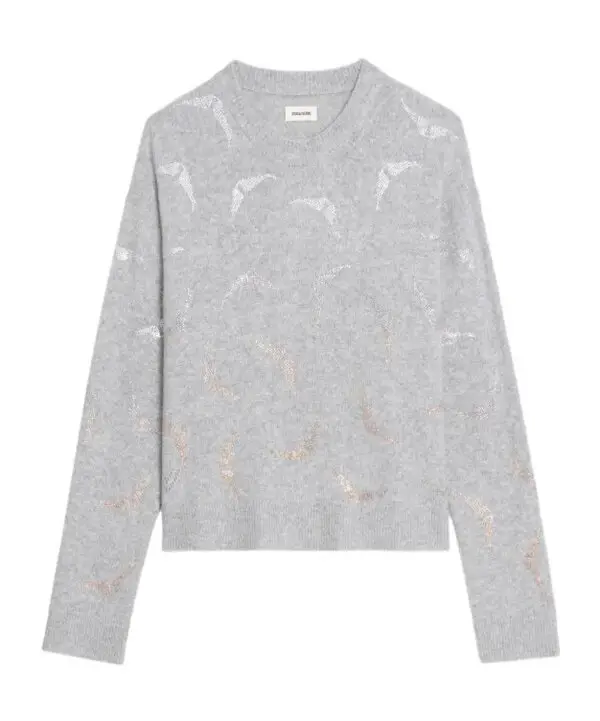 Zadig&Voltaire Markuz Wings-detail Sweater - Gray