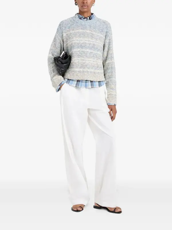 Proenza Schouler Ivara Striped Crew-neck Sweater