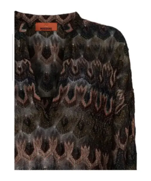 Missoni V-neck Openwork Knit Blouse