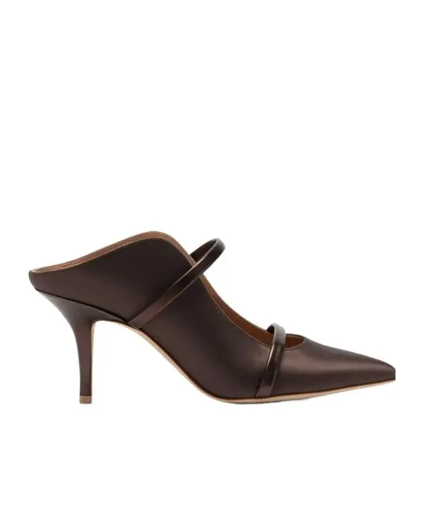 MALONE SOULIERS Maureen Strap-detail Mules - Black