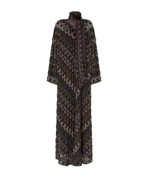 Missoni Long Sleeve Geometric Maxi Dress