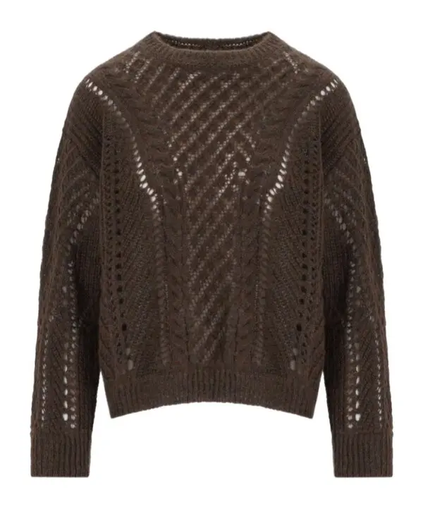TWINSET Open Work Crewneck Jumper