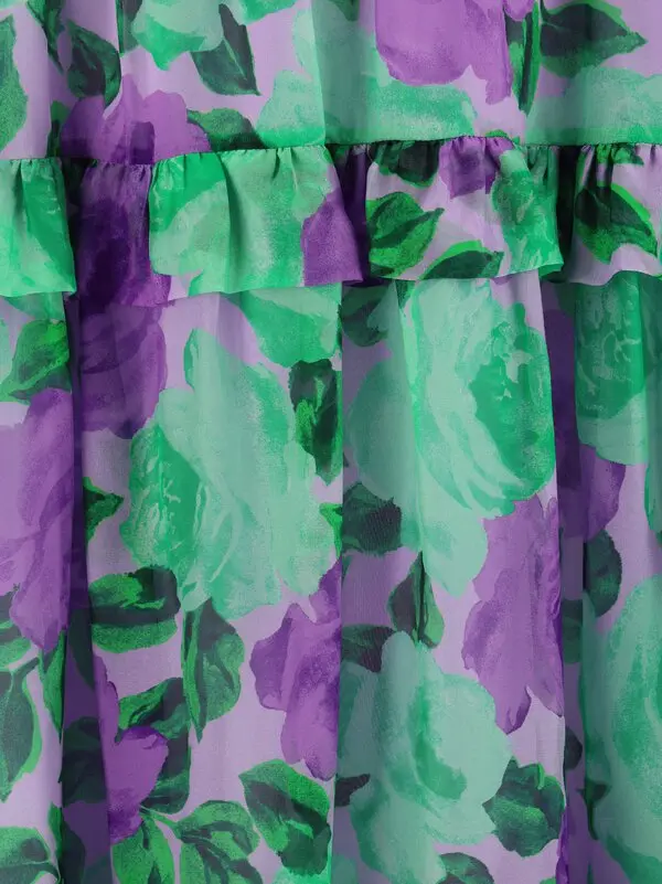 P.a.r.o.s.h High Waist Floral Printed Maxi Skirt