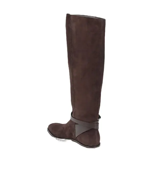 JIMMY CHOO Lawton Slingback-strap Boots