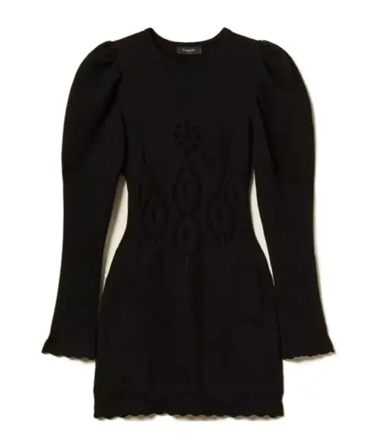 TWINSET Crochet-knit Mini Dress