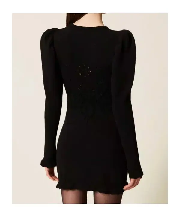 TWINSET Crochet-knit Mini Dress