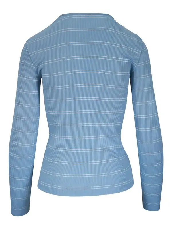 Vince Striped Ribbed Knit Top