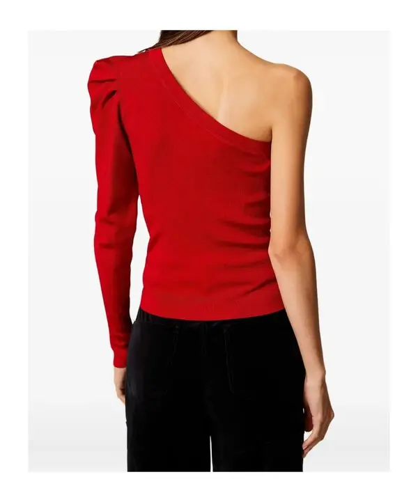 TWINSET One-shoulder Draped Top - Red