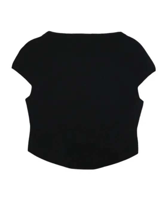 Cult Gaia Virginiana Cap-sleeve T-shirt - Black