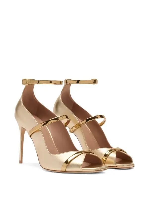 MALONE SOULIERS Cynthia Leather Sandals - Nude