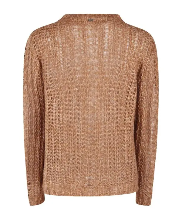 Herno Crewneck Open Knitted Jumper