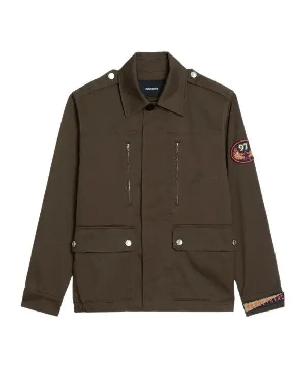 Zadig&Voltaire Zip Patch Cotton Jacket