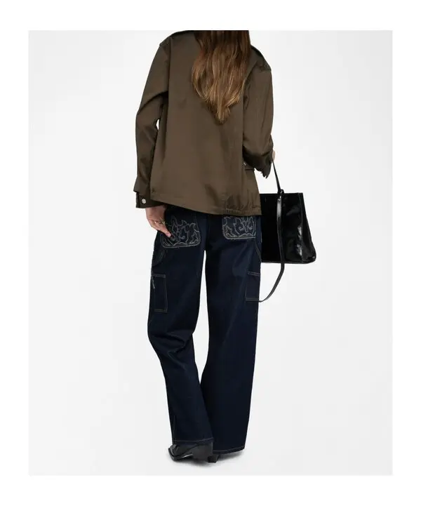 Zadig&Voltaire Zip Patch Cotton Jacket