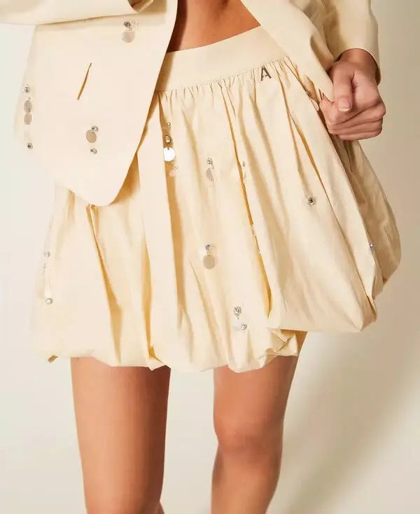 TWINSET Sequin-embellished Lantern Skirt