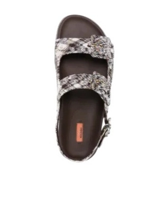 Missoni Buckle Strap Platform Sandal