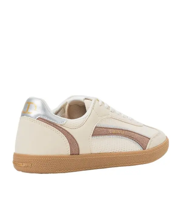TWINSET Lace-up Panelled Sneakers