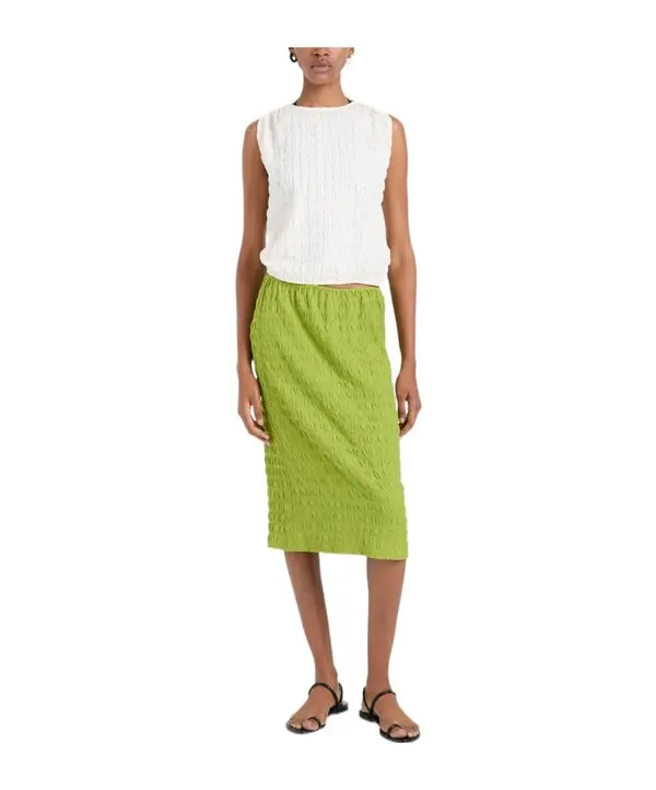 Proenza Schouler Bradley Textured Crew-neck Top