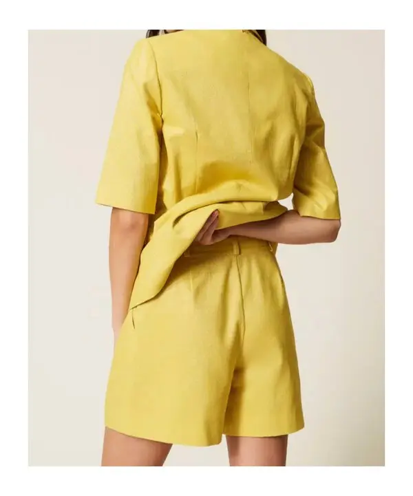 TWINSET Lurex-detail Tailored Shorts