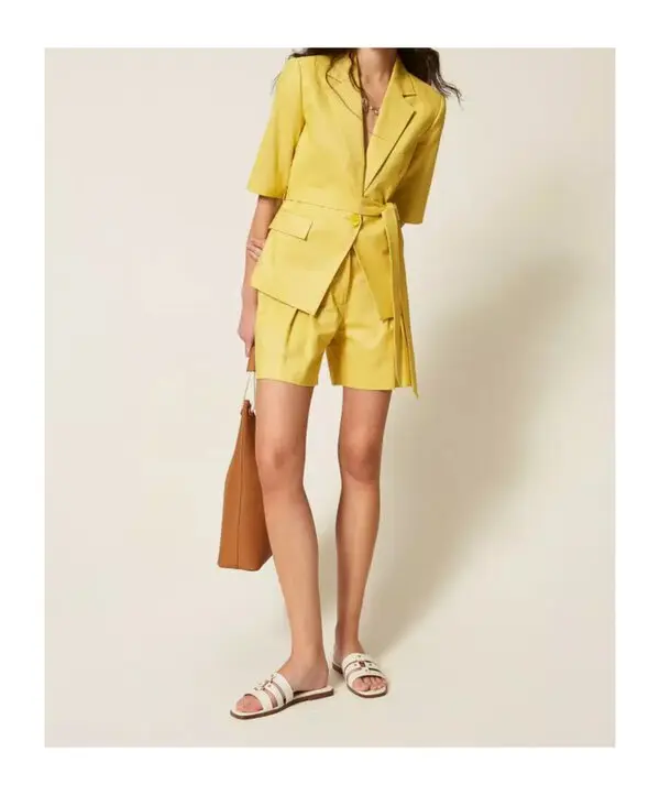 TWINSET Lurex-detail Tailored Shorts