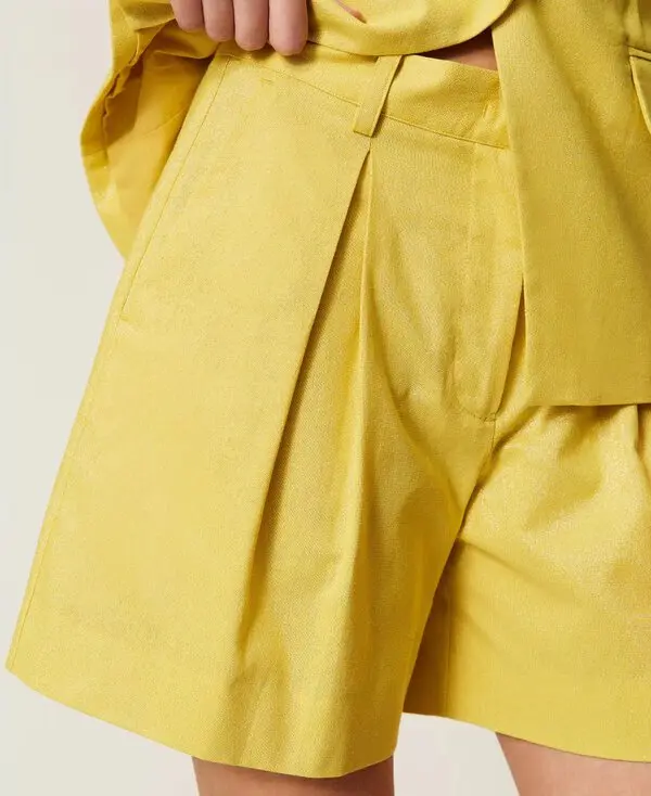 TWINSET Lurex-detail Tailored Shorts