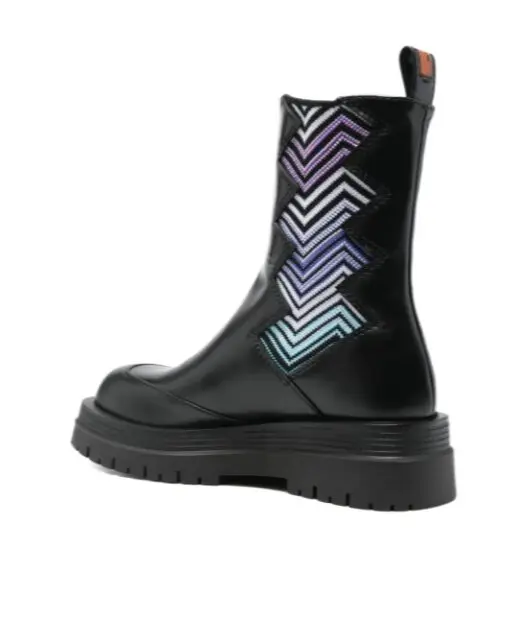 Missoni 50mm Zigzag Chelsea Boots