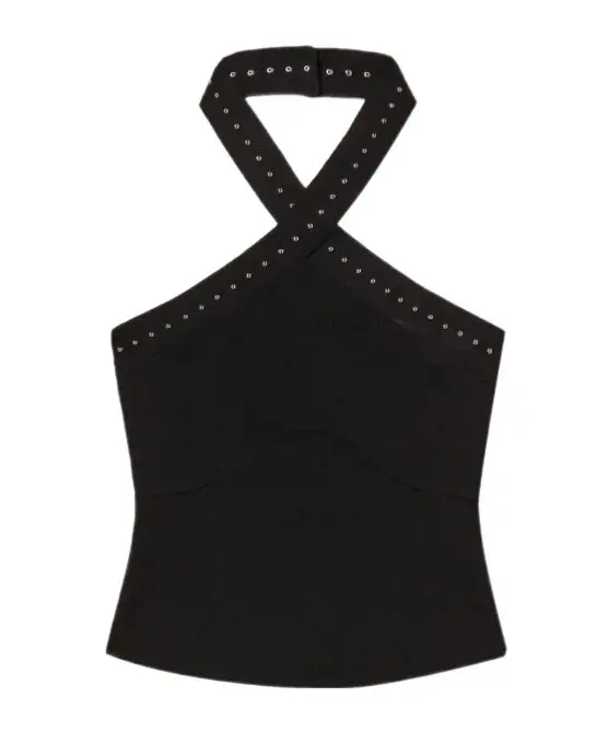 TWINSET Halterneck Knitted Top