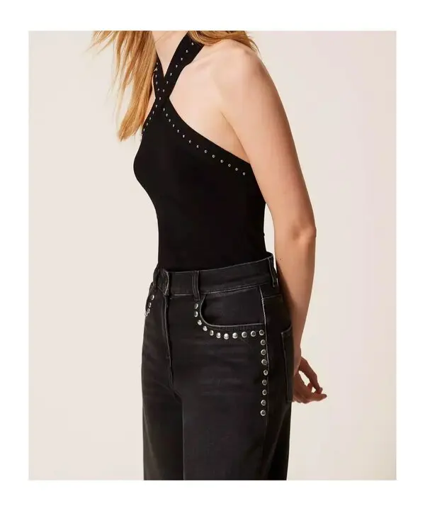 TWINSET Halterneck Knitted Top