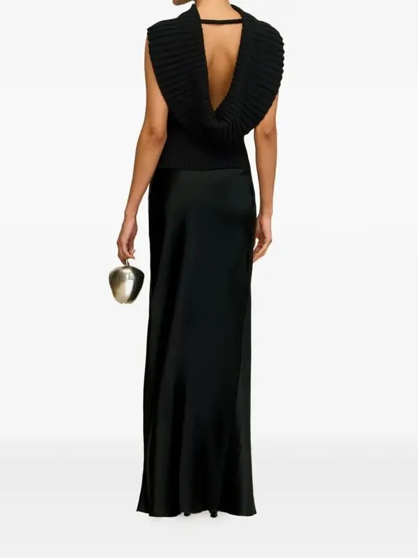 Cult Gaia Chen Open-back Ribbed Top