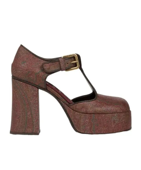 Etro Paisley Mary Jane Sandals
