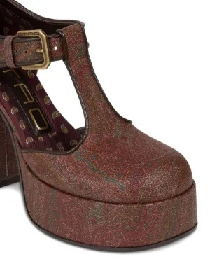Etro Paisley Mary Jane Sandals