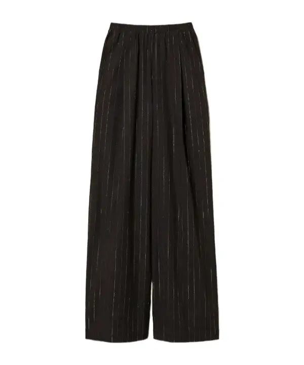 TWINSET Pinstriped Palazzo Trousers