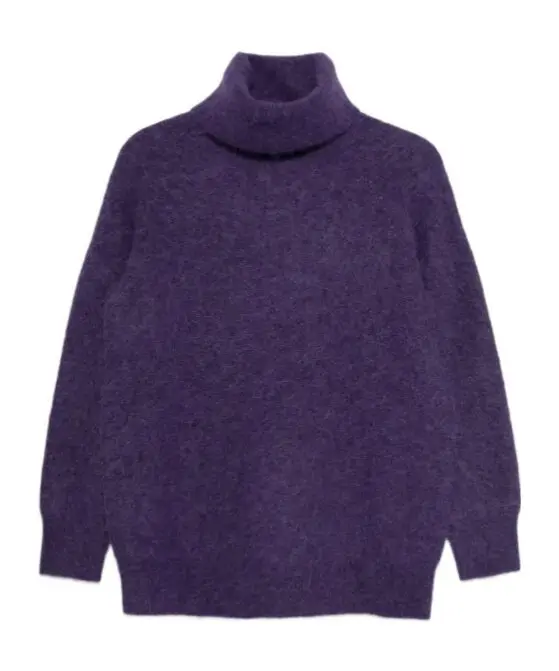 JOSEPH Meslay Roll-neck Sweater - Violet