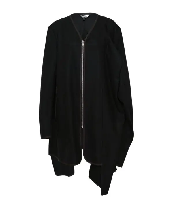 Comme Des Garçons Zip-up Patchwork Cape
