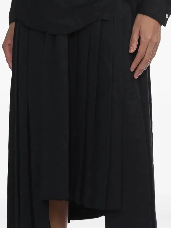 Comme Des Garçons Pleated Midi Skirt