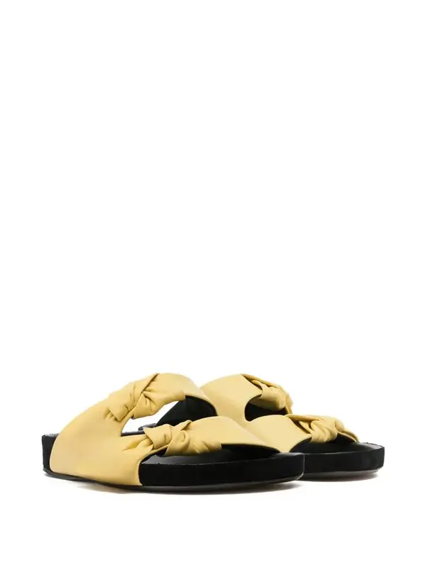 Isabel Marant Étoile Lennyo Bow Sandals - Yellow