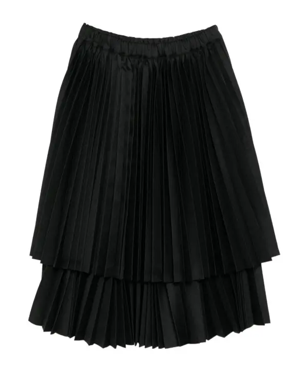 Comme Des Garçons Pleated Midi Skirt