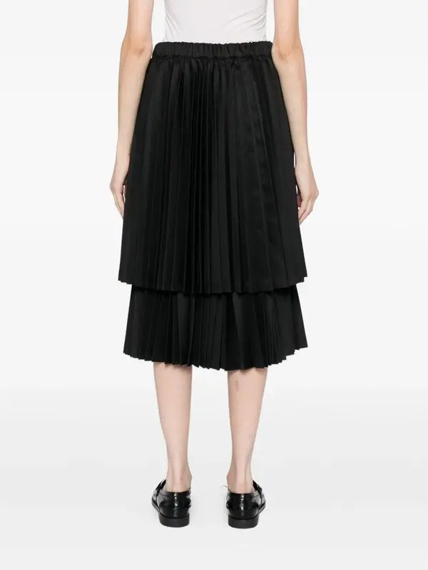 Comme Des Garçons Pleated Midi Skirt